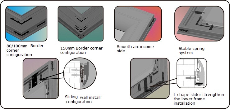 4K Wall Mount Projection Screen Curved Projector Screen For Home Cinema ...