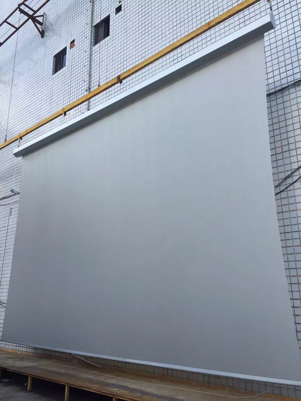 Large 400 Inch Motorized Electric Projector Screen With Remote ...