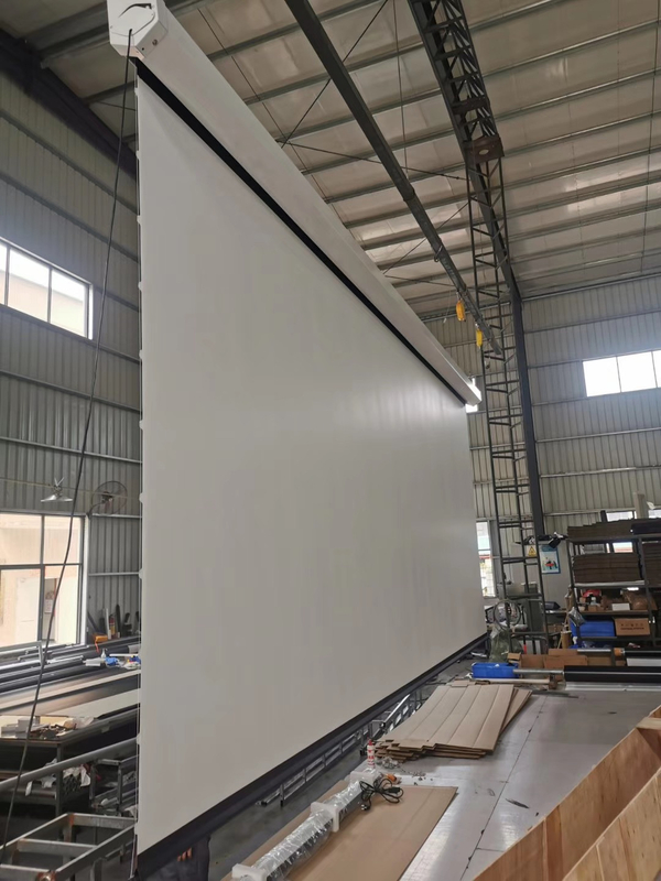 Automatic 10 meter stage motorized screen - Buy large motorized screen ...