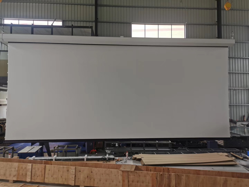 Automatic 10 meter stage motorized screen - Buy large motorized screen ...