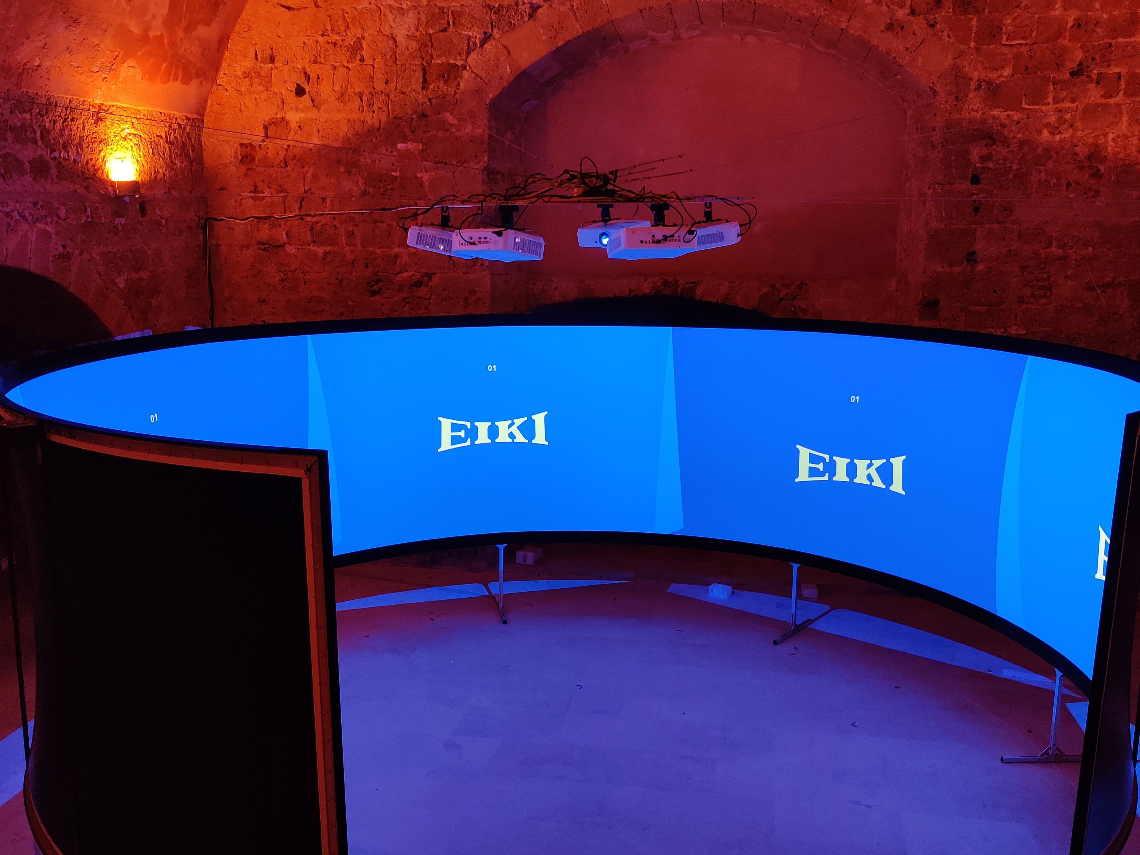 180 Degree Economy Simulation Projection Screen Curved Screen in 4m ...